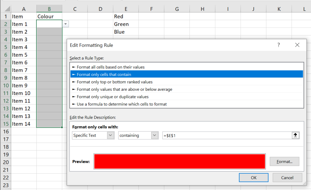 How to Colour Code Your Data Validation Dropdown List in Excel – Happy Demo How to Colour Code Your Data Validation Dropdown List in Excel – Happy Demo